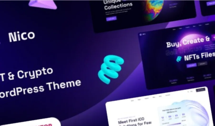 Free Download Nico (v1.0.19) Creative & NFT-affiliate WordPress Theme ...